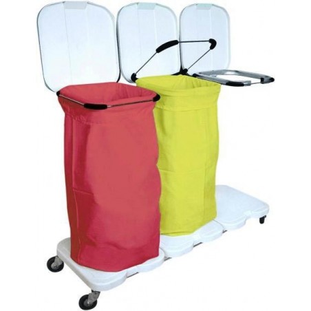 Carros de aluminio para recogida de ropa de 3 y 4 bolsas